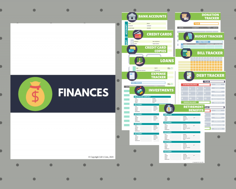 Organize Your Important Household Information with A Life Binder ...