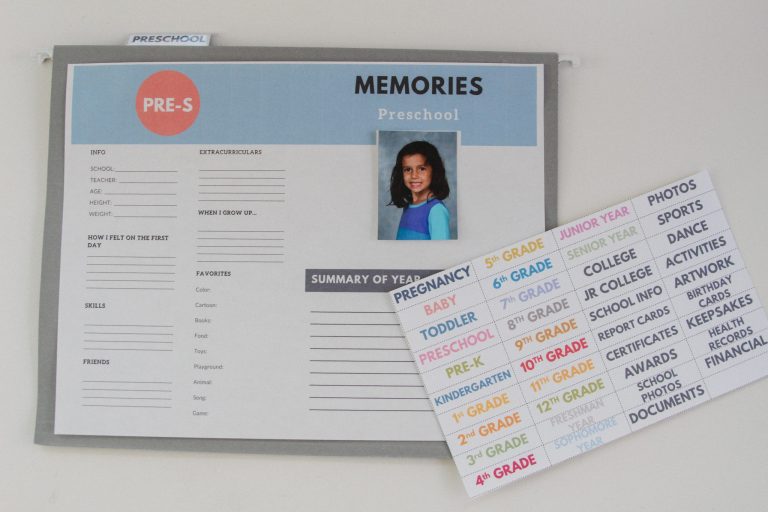 How to Create a Kids Memorabilia Box - Livable Solutions