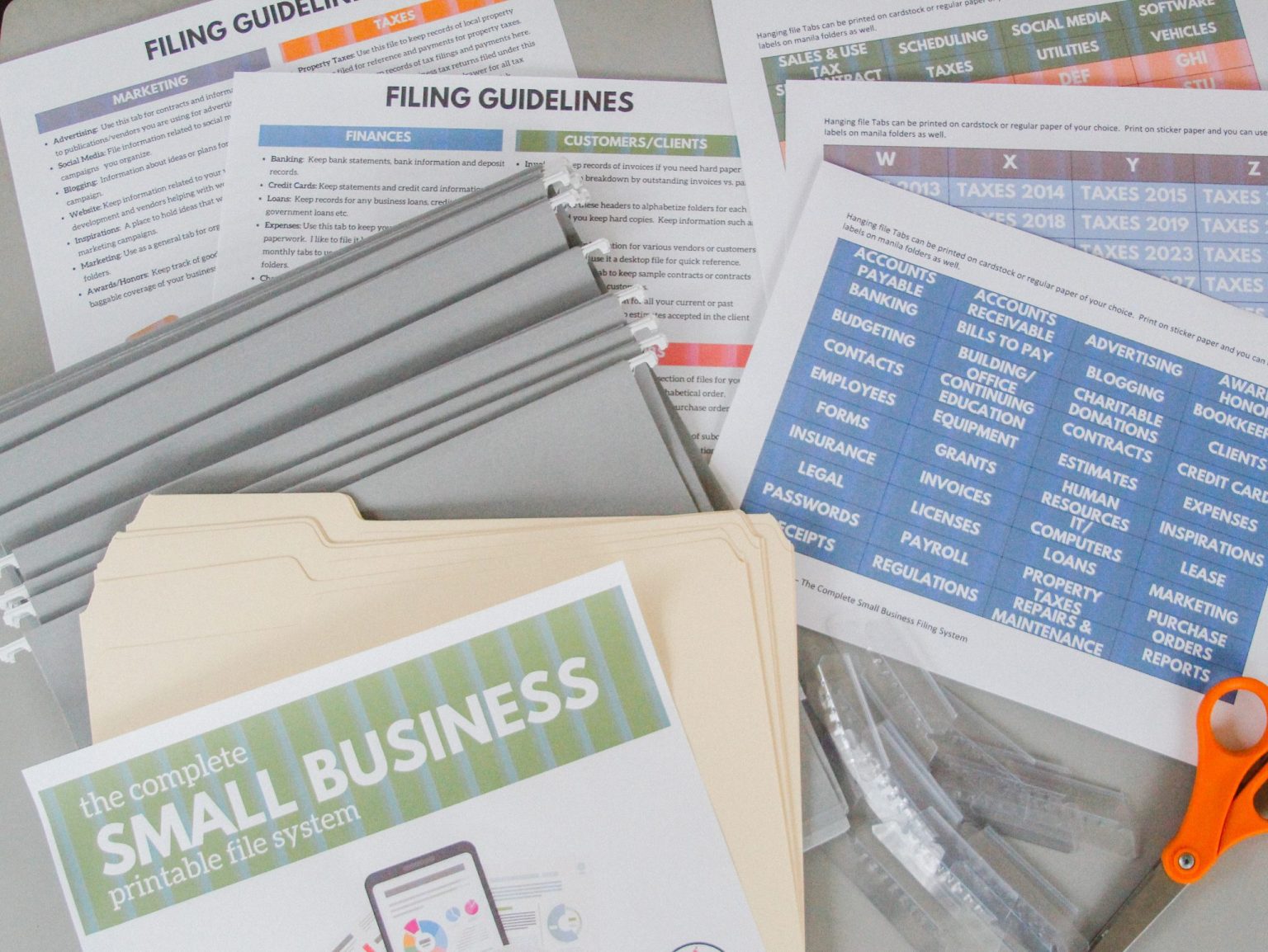 How To Organize Small Business Paper Work - Livable Solutions