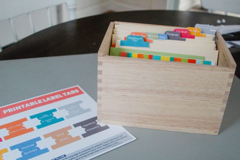 How To Organize Your Greeting Cards - Livable Solutions