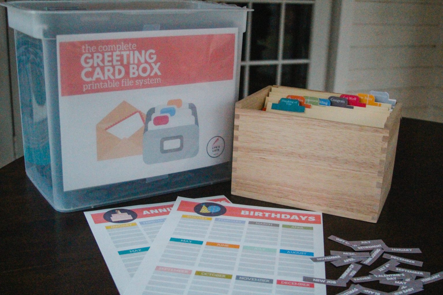 How To Organize Your Greeting Cards - Livable Solutions