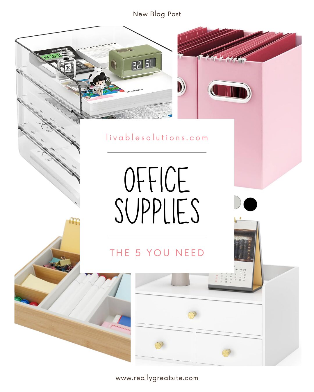 5 Essential Office Supplies to Keep Your Desk Tidy - Livable Solutions